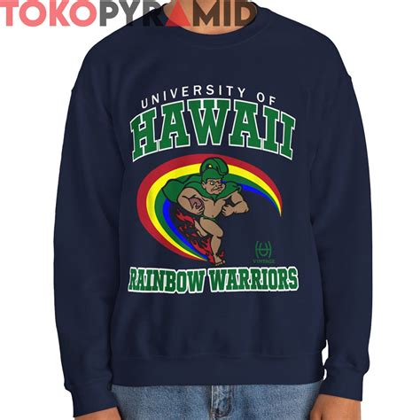 Rare University Of Hawaii Rainbow Warriors Tee Tokopyramid
