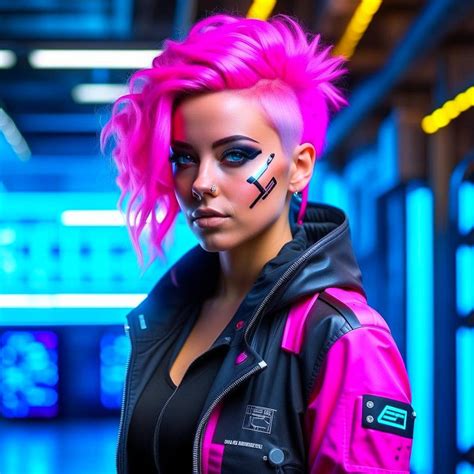Liv Morgan With Pink Hair Cyberpunk By Ofbirth On Deviantart