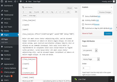Cherryframework 3 How To Use Tabs Shortcode Template Monster Help