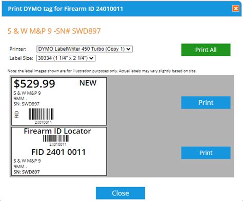 Dymo Label Printing Gun Storemaster