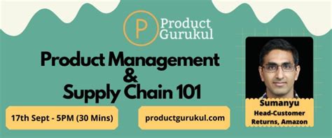 Product Management 101 In Supply Chain And Operations
