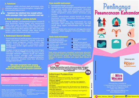 Perencanaan Kehamilan (E-Leaflet) – Mitra Wacana