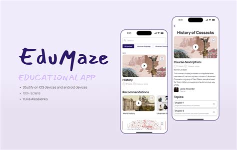 Educational Mobile App Ux Ui Case Behance