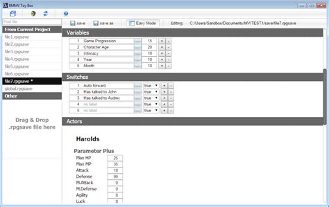 Rpgsave File Editor