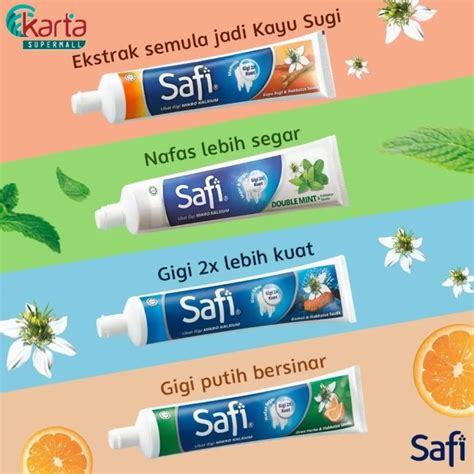 Safi Micro Calcium Toothpaste With Kayu Sugi And Habbatus Sauda 175g