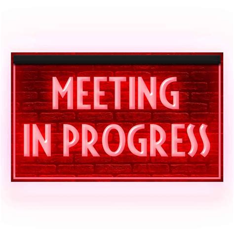 Quiet Meeting In Progress Sign 632 Quiet Meeting Stock Vectors And
