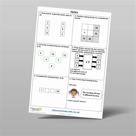 Year 5 Factors Mixed Activity Resource | Classroom Secrets
