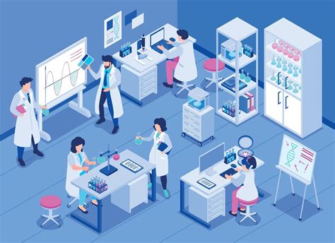 Isometric Scientific Laboratory 13567811 Vector Art At Vecteezy