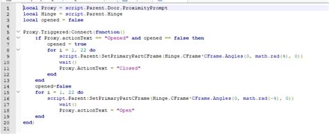 Script Problem With Proximityprompt Door Scripting Support Developer Forum Roblox