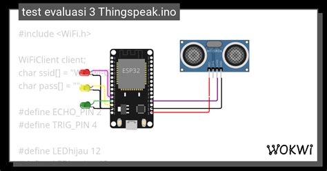 Test Evaluasi Thingspeak Ino Wokwi ESP STM Arduino Simulator