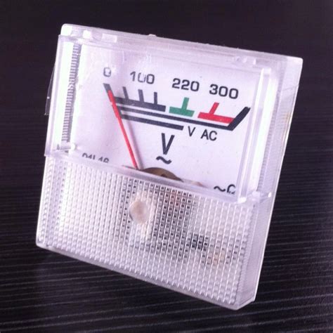 Mini Analog Voltage Meter Ac Analog Voltage Meter 0 300v Square Panel