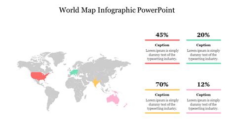 World Map Infographic Template