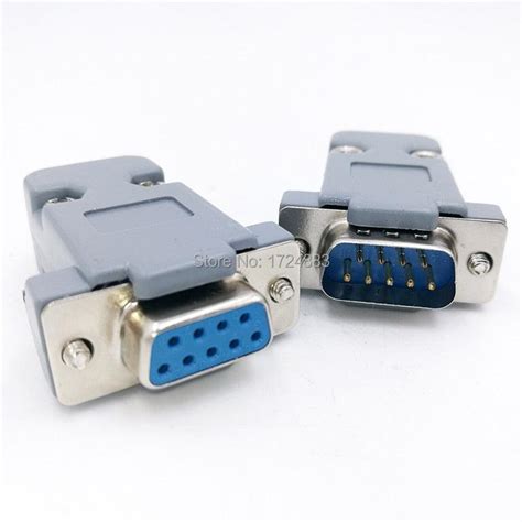 Electrical Center B2c Db9 Serial Adapter Connector Plug D Type Rs232 Com 9 Pin Hole Port