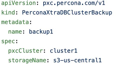 Backup And Restore In Percona Operator For Mysql Based On Percona Xtradb Cluster