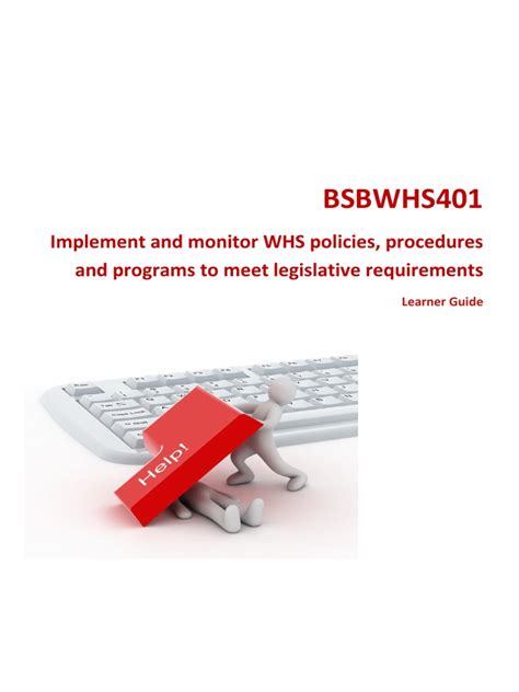 Implement And Monitor Whs Polices Pdf Occupational Safety And Health Risk