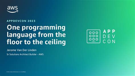 one programming language from the floor to the ceiling speaker deck