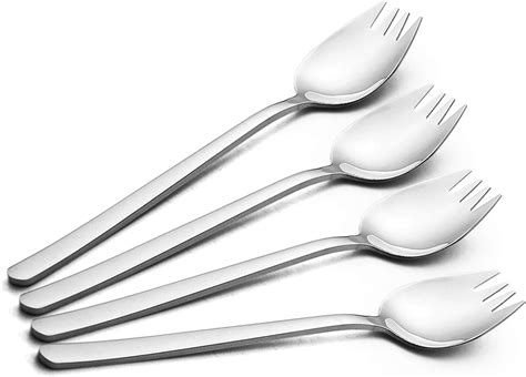 Yfwood Sporks 4 Pack 1810 Stainless Steel Sporks 74 Inches Long