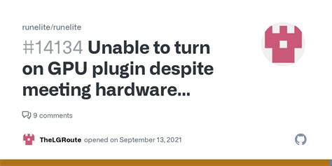 Unable To Turn On GPU Plugin Despite Meeting Hardware Requirement Issue Runelite