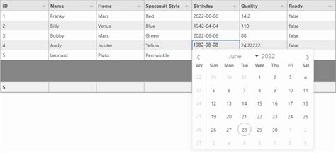 extend tms web core with js libraries with andrew tabulator part 5