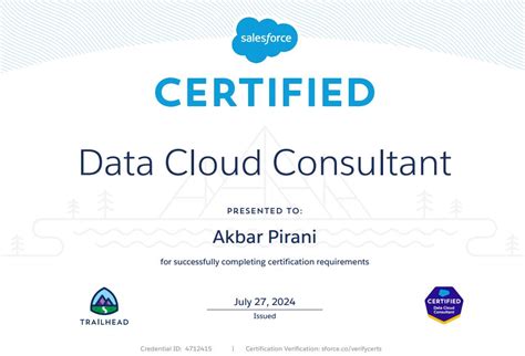 Akbar Pirani On Linkedin Salesforcecertification Customer360 Salesforce Datacloud