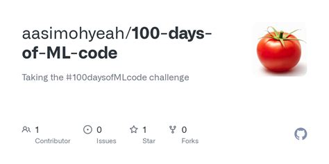 github aasimohyeah 100 days of ml code taking the 100daysofmlcode