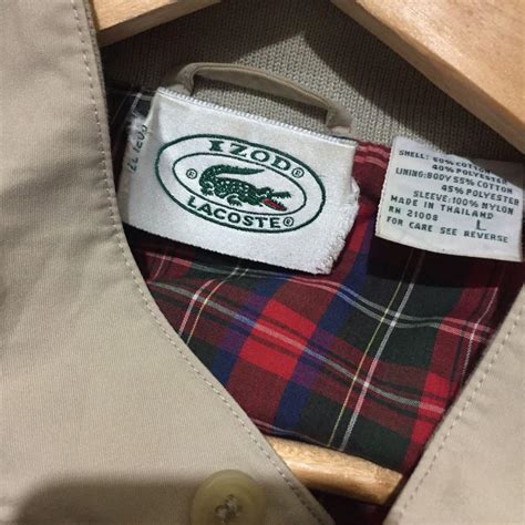 Izod Lacoste Khaki Harrington Jacket Mens Fashion Coats Jackets And