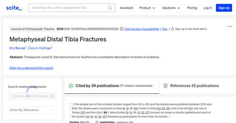 Metaphyseal Distal Tibia Fractures [scite Report]