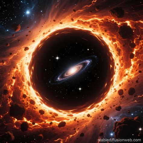 Surrounded By A Glowing Accretion Disk Of Hot Gas And Cosmic Dust