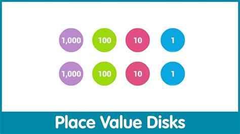 place value disks worksheets