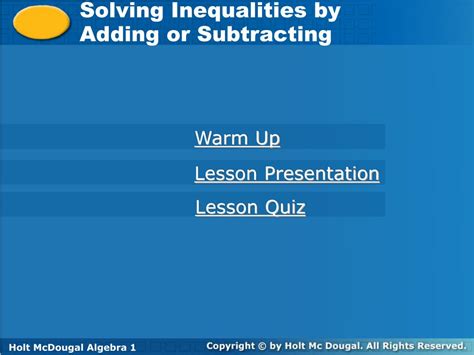ppt solving inequalities by adding or subtracting powerpoint