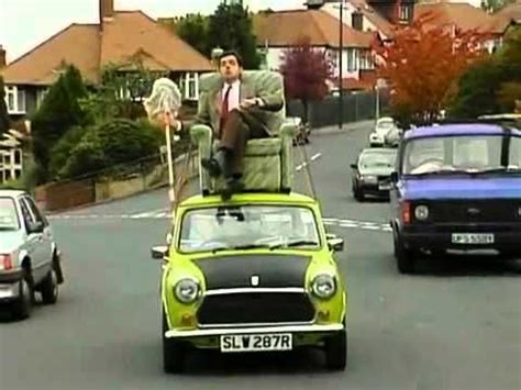 Mr Bean Video Mr Bean Driving On Roof Of A Car Mr Bean Mr Bean
