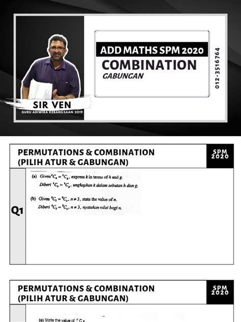 permutation combination pdf