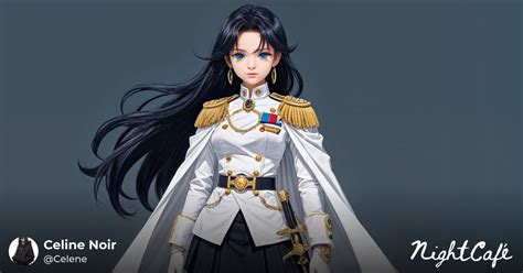 Anime Female Admiral In White Uniform With Sword A Ai Art