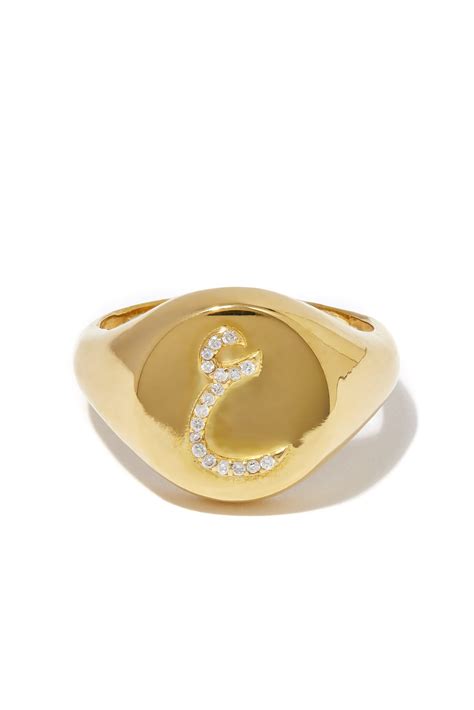 Arabic Letter Ring Maha Al Mansoori Fine Jewelry