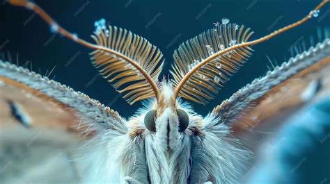 Premium Photo A Closeup Of A Moth With Its Wings Spread The Moth Has