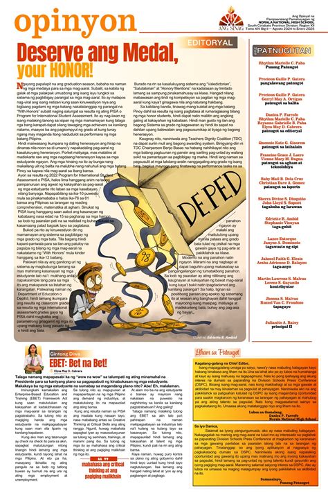 Nnhs School Publication