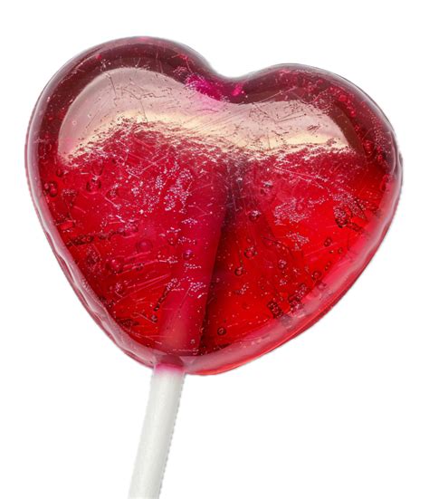 Ai Generated Close Up Red Heart Lollipop Png 40895736 Png