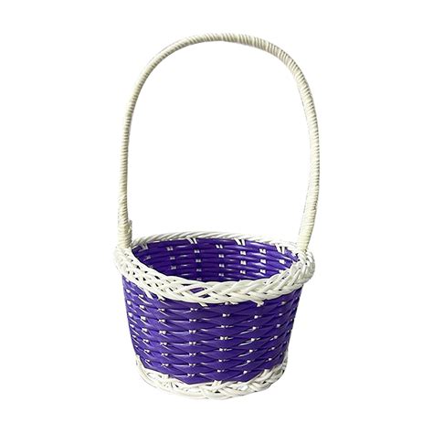 Reduced Easter Baskets Plastic Easter Egg Basket With Handles For