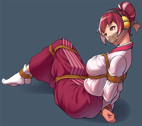Rule 34 Bondage Bound Gbeeee Guilty Gear Headphones Kum Haehyun Rope