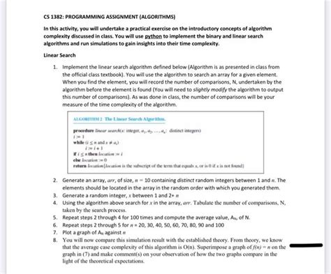 Solved Cs 1382 Programming Assignment Algorithms In This