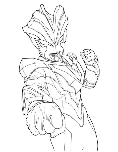 Ultraman Coloring Pages Coloringlib