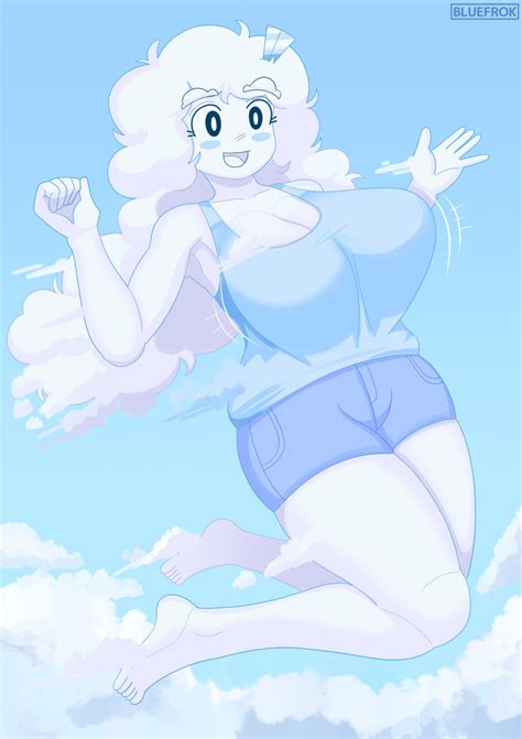 Rule 34 1girls Bluefrok Blush Breasts Clothed Clothing Cloud Female