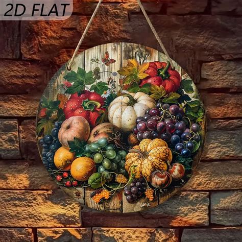 ვინტაჟური შემოდგომის მოსავალის ხის ნიშანი დაზიანებული Temu Georgia