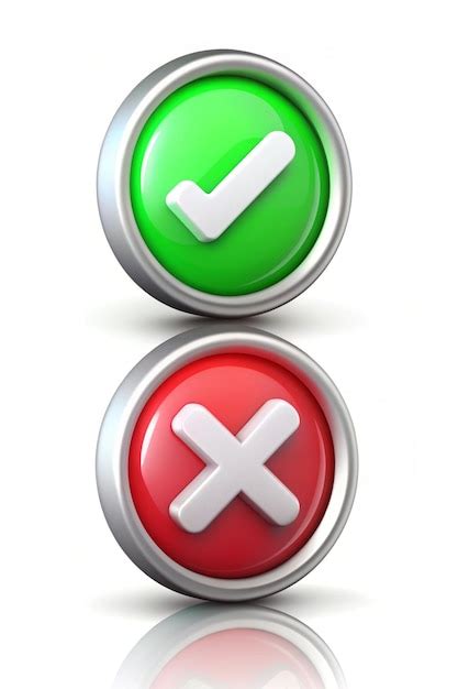 3d False And Wrong Icon For Clear Error Representation Premium Ai Generated Image