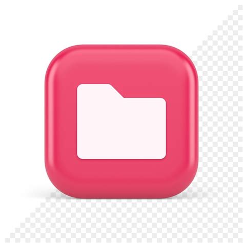 Premium Psd File Folder Archive Directory Button Cyberspace Digital