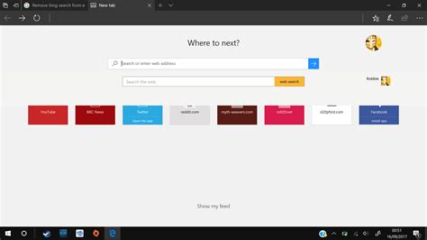 Bookmarked Sites Or Your Chosen Search Engine Fuck You Use Bing Use Bing R Assholedesign