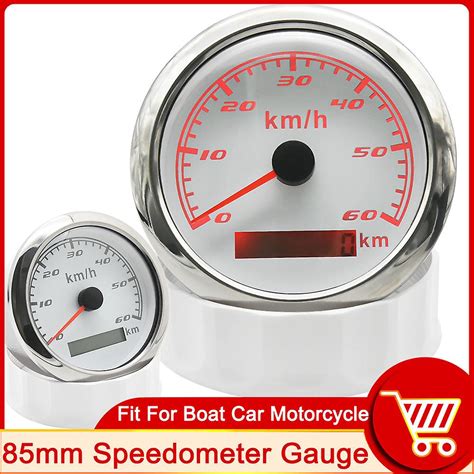 Hd 60 Kmh Speedometer Odometer 85mm Speed Gauge 120 200kmh Without