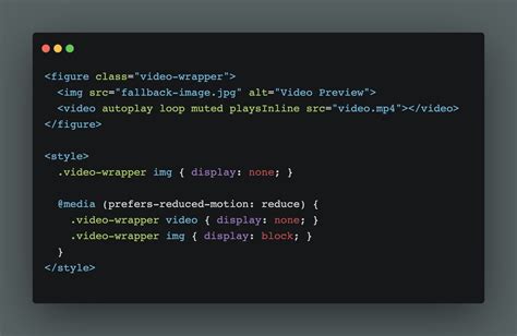 💡 Css Accessibility Tip Hide A Background Video If Reduced Motion Is Set To Reduce And