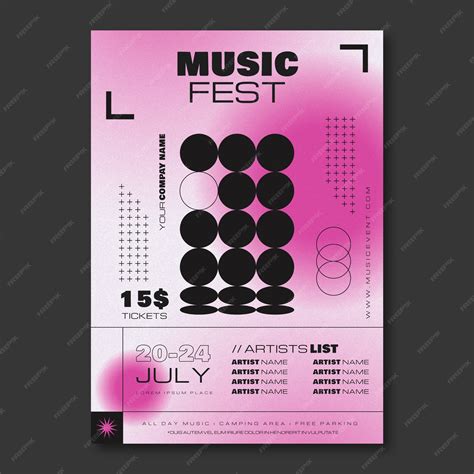 Premium Vector Gradient Event Poster Design