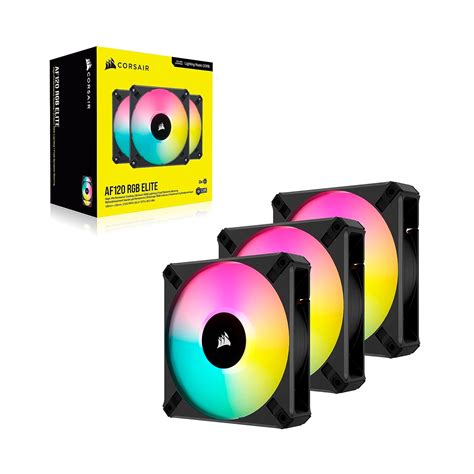 Icue Af120 Rgb Elite 120mm Pwm Triple Fan Kit Clones Y Periféricos